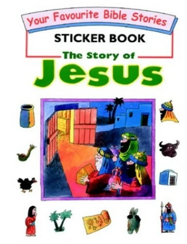 THE STORY OF Baby Jesus Bible Story Sticker Book New Book Round the-story-of-baby-jesus-bible-story-sticker-book-new-book-round