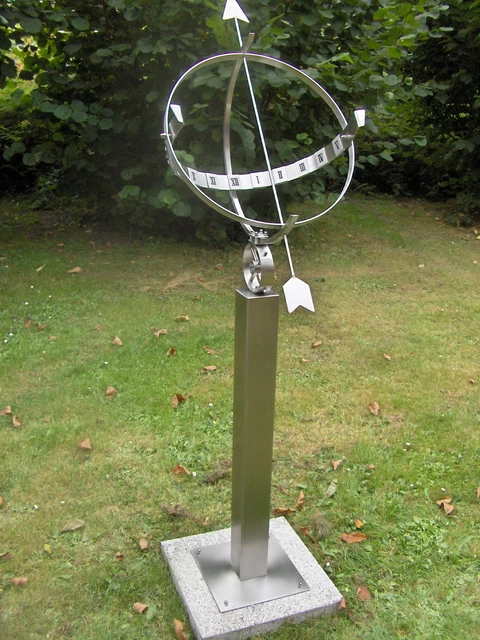 STAINLESS STEEL SUNDIAL with Square Column Stand £335.46 - PicClick UK