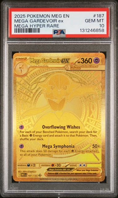 2025 POKEMON MEG En-Mega Evolution Mega Hyper Rare #187 Mega Gardevoir ...