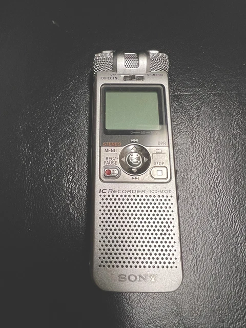 SONY HANDHELD MINI IC Digital Voice Recorder ICD-MX20 Handheld ...