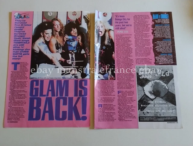 TIGERTAILZ PEPSI TATE Machine Head Kyuss Black Sabbath clippings UK ...