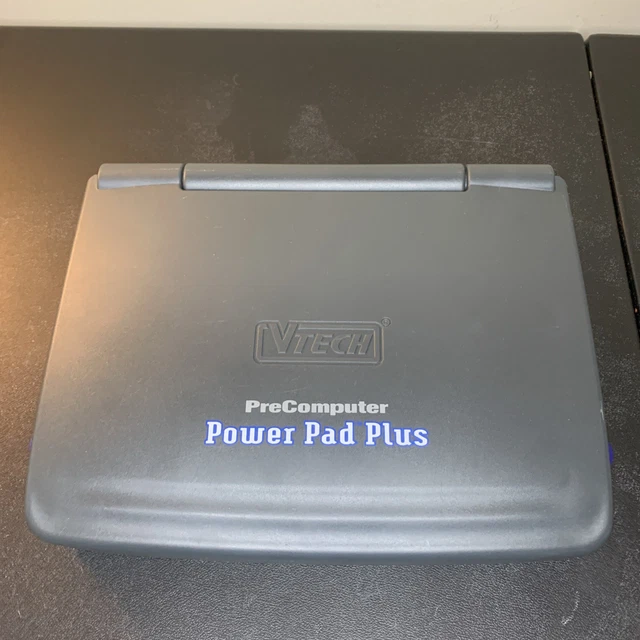 VTECH POWER PAD Plus Pre Computer Kids Laptop Vintage TESTED + WORKING ...