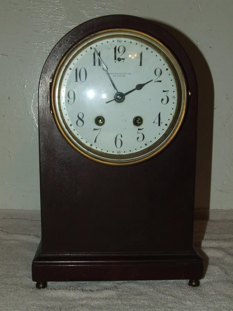 ANTIQUE SETH THOMAS Mahogany Beehive Mantel Clock C.1900 HENNEGEN BATES ...