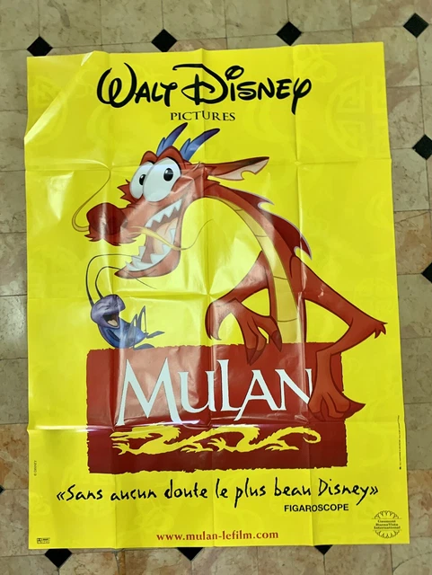 AFFICHE MULAN ANIMATION WALT DISNEY Dragon enfant 120x160cm EUR 10,00 ...