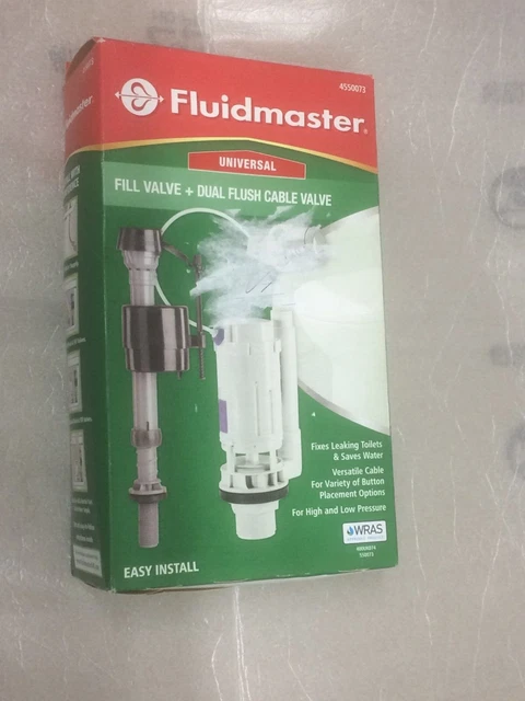 FLUIDMASTER DUAL FLUSH push button cistern pack fill valve + dual flush ...