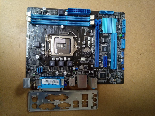 MAINBOARD MOTHERBOARD ASUS H61M-Pro Socket 1155 Ddr3 Pci-E Placa Base EUR 51,85 - PicClick FR