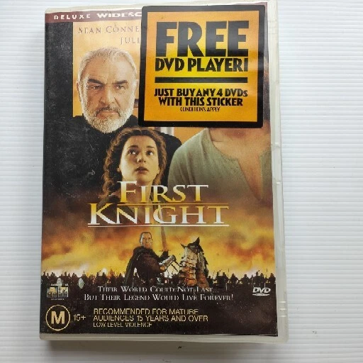 FIRST KNIGHT DVD 1995 R4 FREE SHIPPING King Arthur Drama Action Sean ...