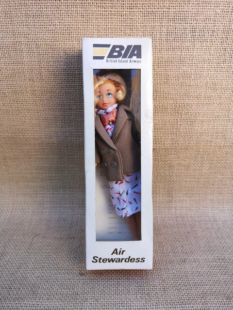 VINTAGE BIA BRITISH Island Airways Air Stewardess Doll EUR 44,53 ...