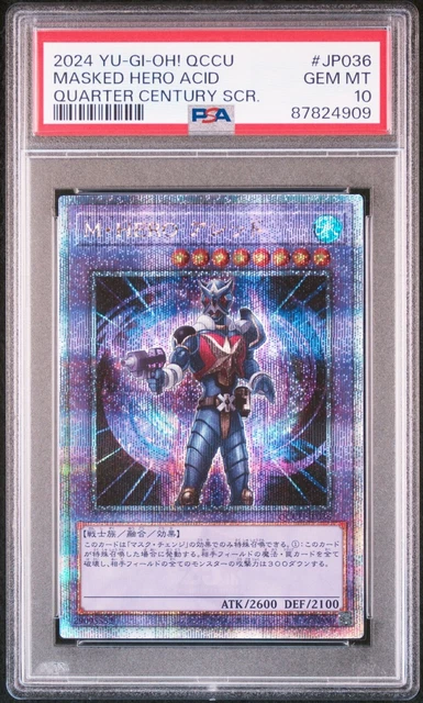 PSA 10 YU-GI-OH! JAPANESE QCCU side:UNITY JP036 MASKED HERO ACID $50.00 - PicClick