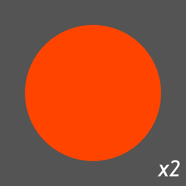 MOTORSPORT UK FLUORO Orange Methanol sticker x2 - MSA race rally decal ...