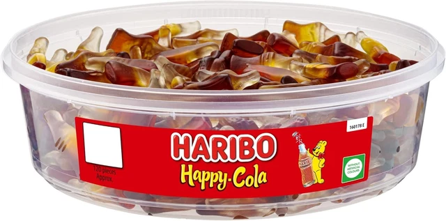 HARIBO HAPPY COLA x 120 Pieces (492g) Sweets Tub £12.61 - PicClick UK
