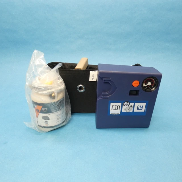 GM GENUINE TIRE Air Compressor Inflator Package Kit w/Sealer & Storage ...