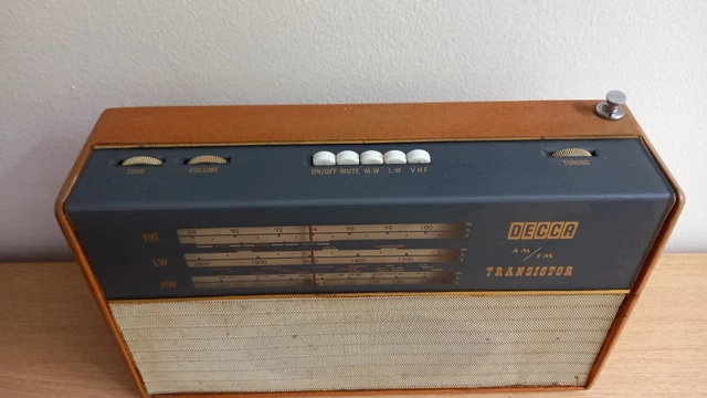 VINTAGE DECCA TP85 Fm/Mw/Lw Transistor Radio £29.99 - PicClick UK