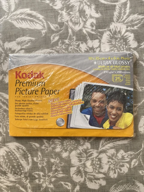 KODAK PREMIUM PICTURE Paper Ultra Glossy 10x15cm (4x6") - 230g/m 25 ...