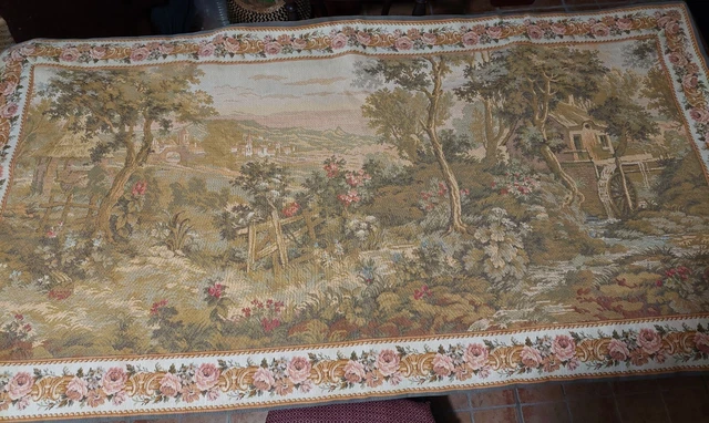 MECHANICAL TAPESTRY PANELS Gobelins JP Paris with its Label 75 X 160 cm ...