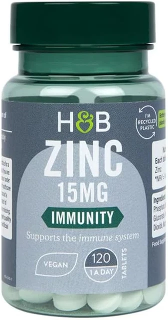 HOLLAND & BARRETT Zinc 15Mg 120 Tablets £10.27 - PicClick UK