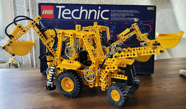 LEGO TECHNIC 8862 Pneumatic Bagger 100% Volls. OVP BA Backhoe Grader ...