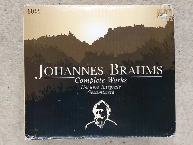 JOHANNES BRAHMS COMPLETE Works 60 CD Set w/ CD ROM Classical Brilliant ...