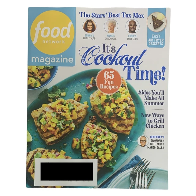 FOOD NETWORK MAGAZINE May June 2023 It's Cookout Time New Ways To Grill ...
