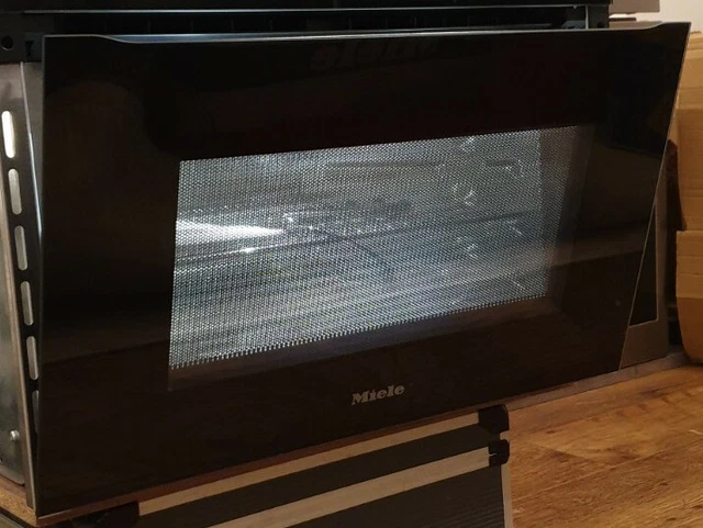 MIELE H5040BM,H5080 COMBI microwave oven DOOR GLASS and Handle- Complet ...