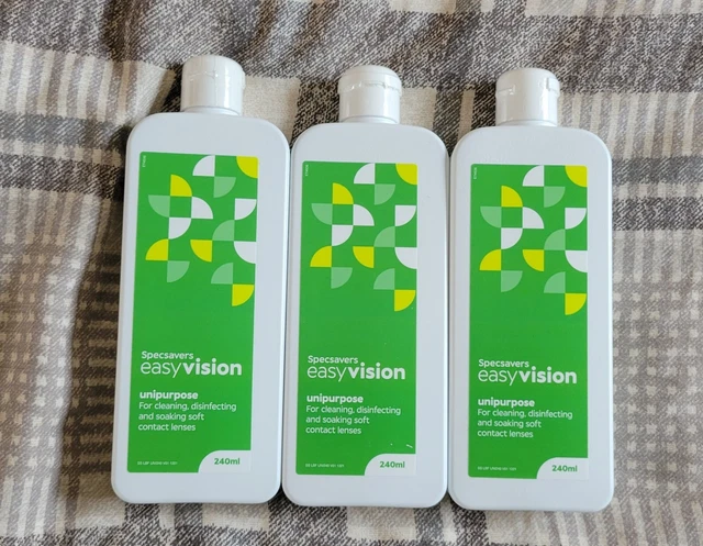 SPECSAVERS EASYVISION UNIPURPOSE Solution 240ml x 3 £8.49 - PicClick UK
