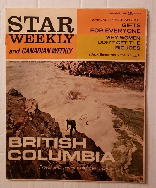 CANADIAN STAR WEEKLY *Supplement Only* Dec 7 1963 British Columbia ...