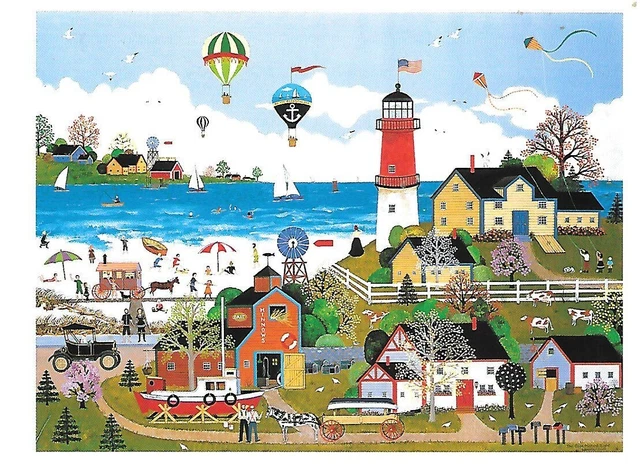 CP DESSIN NAÏF De Jane Wooster Scott "Le Phare Du Cap Milford" EUR 1,50 ...