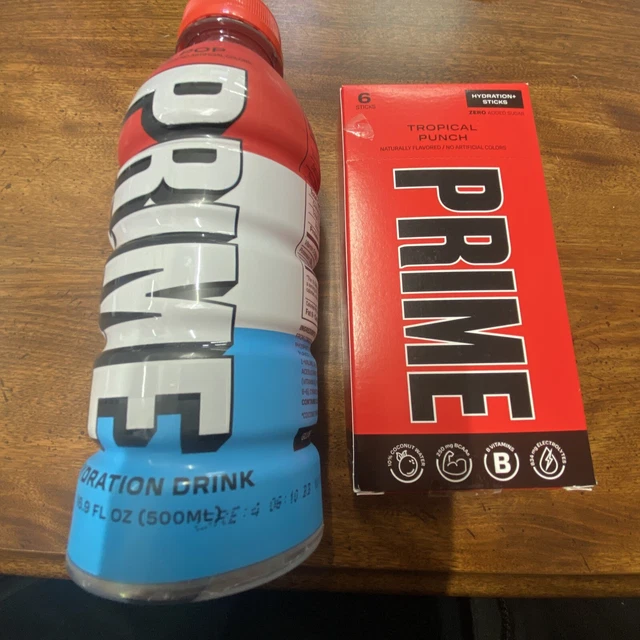 PRIME HYDRATION ENERGY Drink Ice Pop & Hydration 6 Sticks Tropical ... PRIME HYDRATION ENERGY Drink Ice Pop & Hydration 6 Sticks Tropical ...
