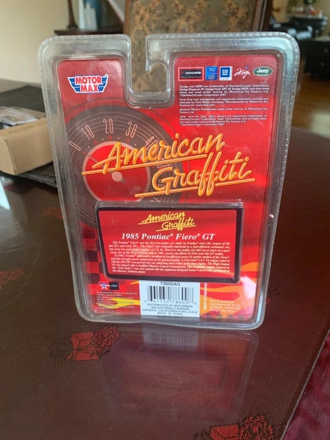 AMERICAN GRAFFITI 1985 Pontiac Fiero GT -MOTOR MAX-age 8* £27.34 ...