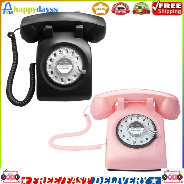 ROTARY DIAL PHONE 1960s Vintage Corded Phones Wired Landline Phone for ...
