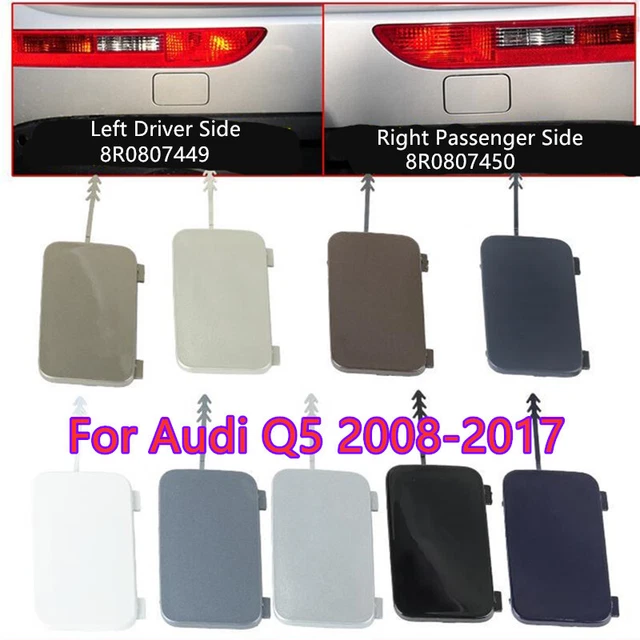 FOR AUDI Q5 2008-2017 Car Rear Bumper Tow Hook Cap Towing Eye Cover ...