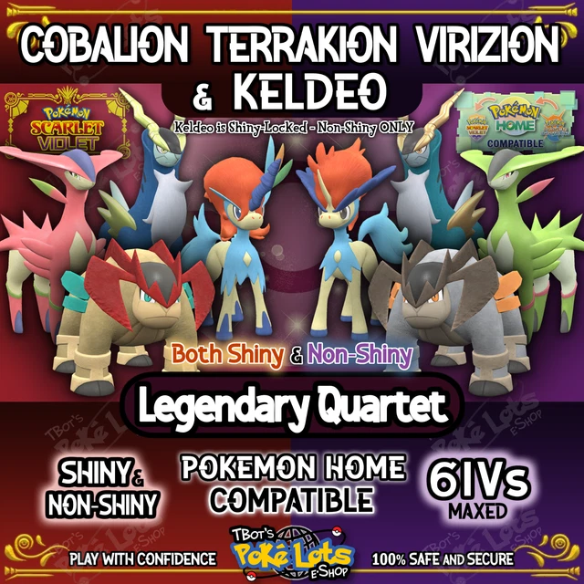 🌎 POKEMON SCARLET Violet 💥 Cobalion Terrakion Verizion Keldeo 💥 6IV ...