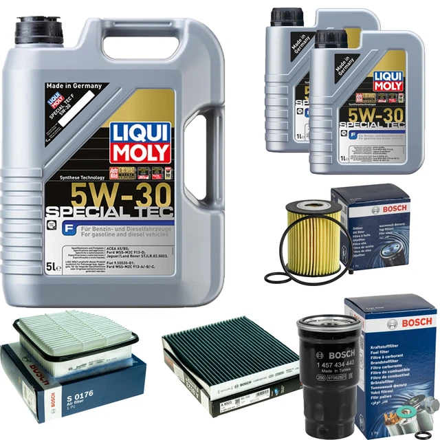 BOSCH INSPECTION SET 7L Liqui Moly Spécial Tec F 5W-30 pour Toyota Rav 4 EUR 197,10 - PicClick FR