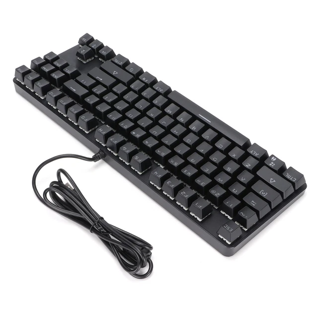 (BLACK) MECHANICAL ILLUMINATED Keyboard USB Wired Mechanical Keyboard £ ...