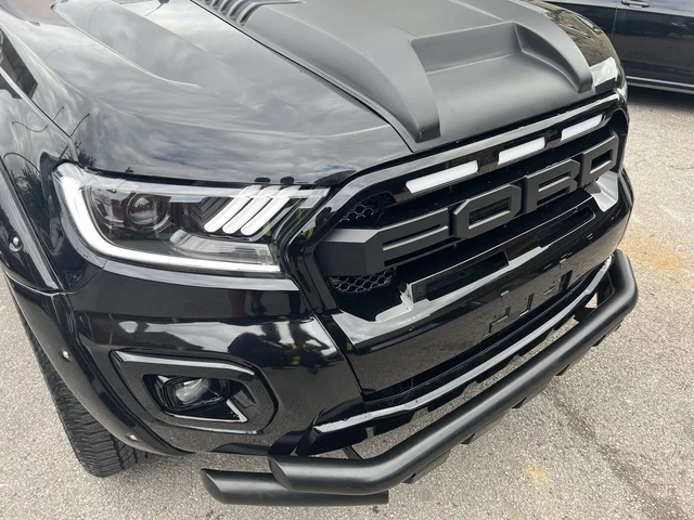 FORD RANGER RAPTOR STYLE 3 x LED GRILL GLOSS BLACK T7 T8 2016 - 2022 ...