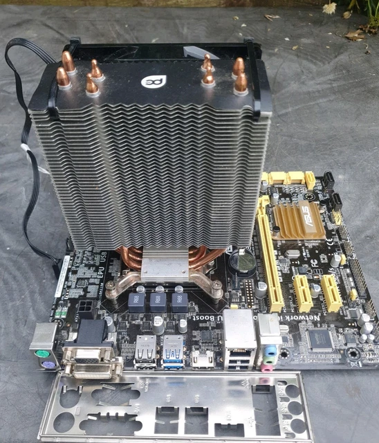 ASUS B85M-G MOTHERBOARD Bundle + Red LED Tower Cooler (LGA 1150) Tested ...