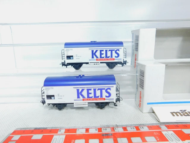 BZ591-0,5 #2X MÄRKLIN H0 / AC 4419 Wagon / Bierwagen Kelts Très Bien ...