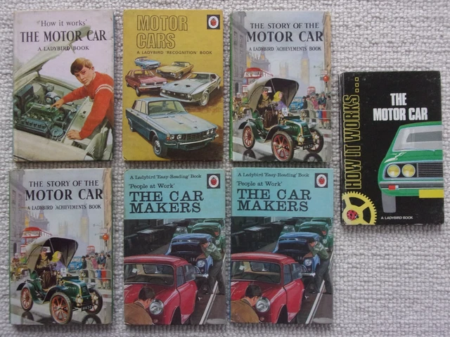 LADYBIRD BOOKS OF MOTOR CARS x7 - 1960s 1970s Vintage £9.99 - PicClick UK