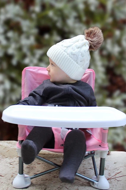 PORTABLE BABY SEAT Travel| Compact Fold with Straps for Indoor/Outdoor ...