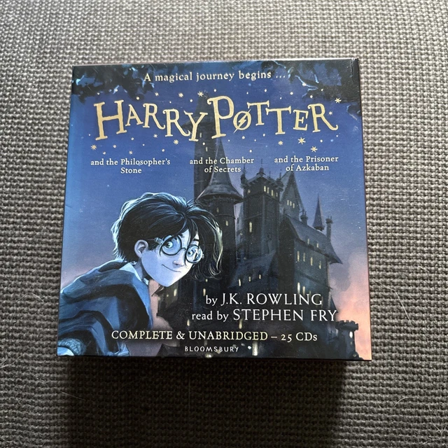 HARRY POTTER AUDIO Books 1-3 Complete & Unabridged 25 CD Box Set ...