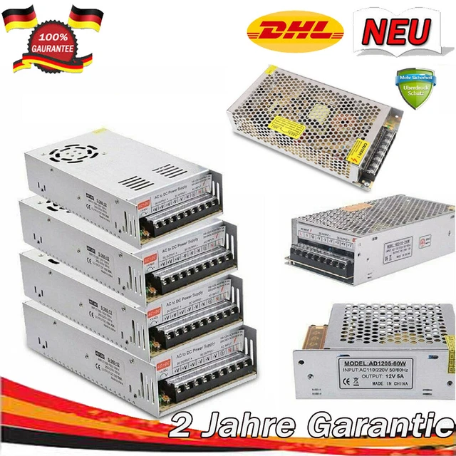 DC 12V LED Netzteil Trafo Schaltnetzteil Adapter Power Supply für LED Strips EUR 11,99 - PicClick DE