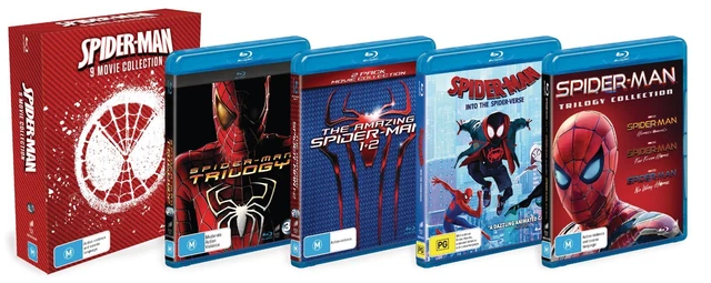 SPIDER-MAN 9-FILM COLLECTION 2002-2021 (Region 0) Blu-ray IN STOCK NEW ...