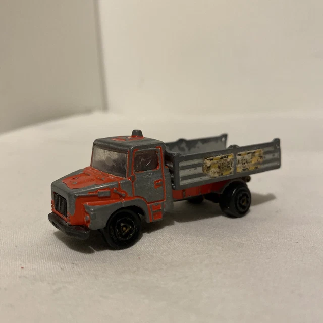 MAJORETTE SCANIA CAMION Benne Rouge 1/100 Métal Miniature Made In ...