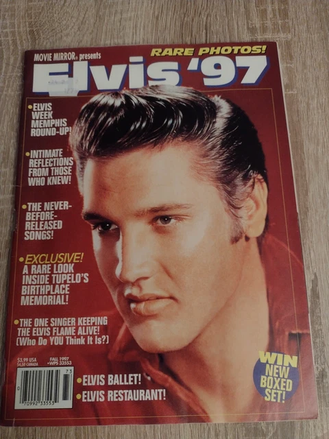 MAGAZINE OF ELVIS Presley Elvis'97 Rare Photos Movie Mirror Presents ...