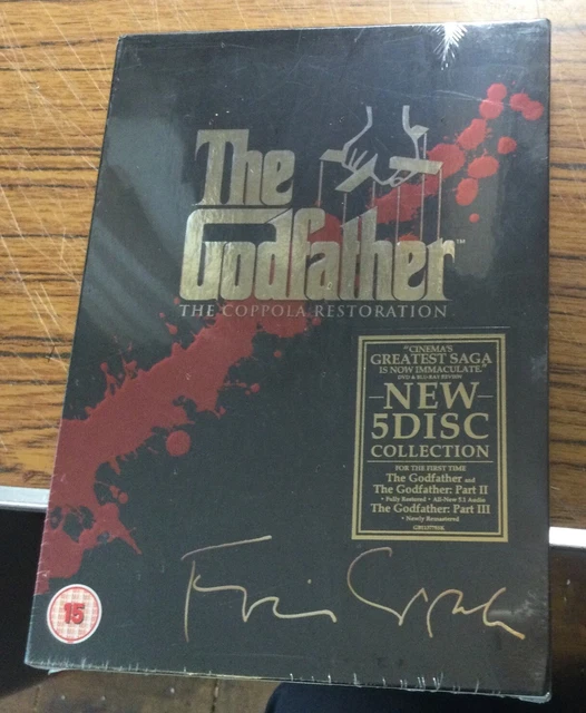 DVD THE GODFATHER Trilogy Saga The Coppola Restoration *New* 5 Disc Collection £14.99 - PicClick UK