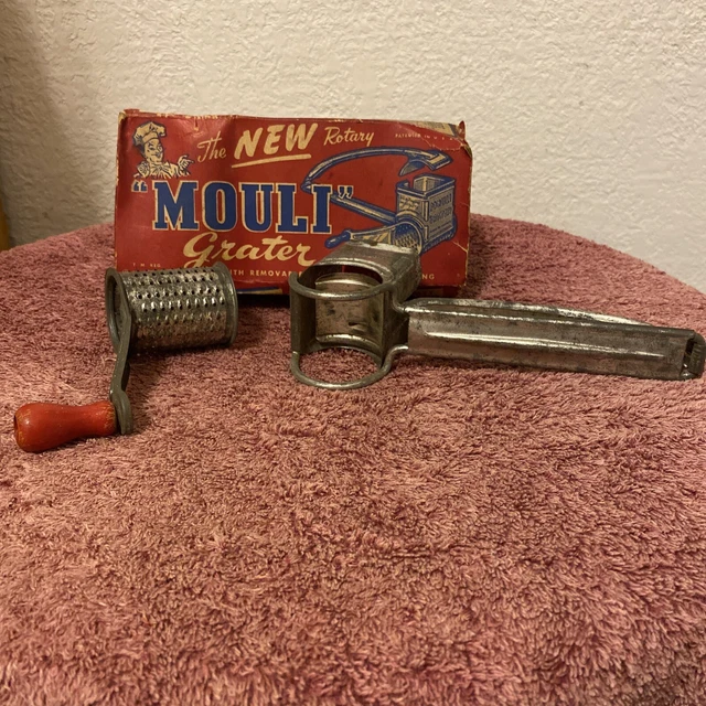 VINTAGE 1948 MOULI The New Rotary Grater Original Box Made in France ...
