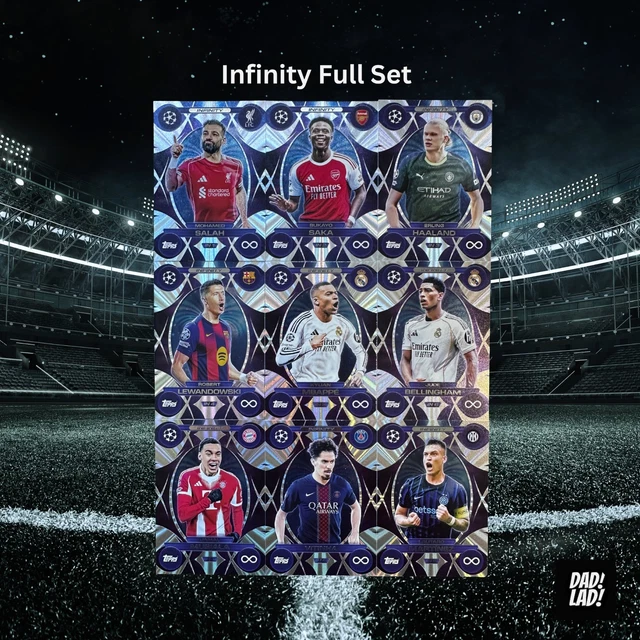 MATCH ATTAX 2025/26 Infinity Full set of 9 cards £35.00 - PicClick UK