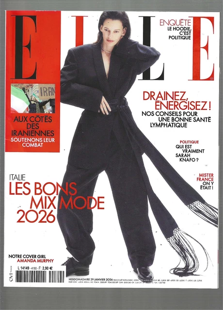 ELLE AMANDA MURPHY 29 janvier 2026 N°4180 EUR 5,50 - PicClick IT