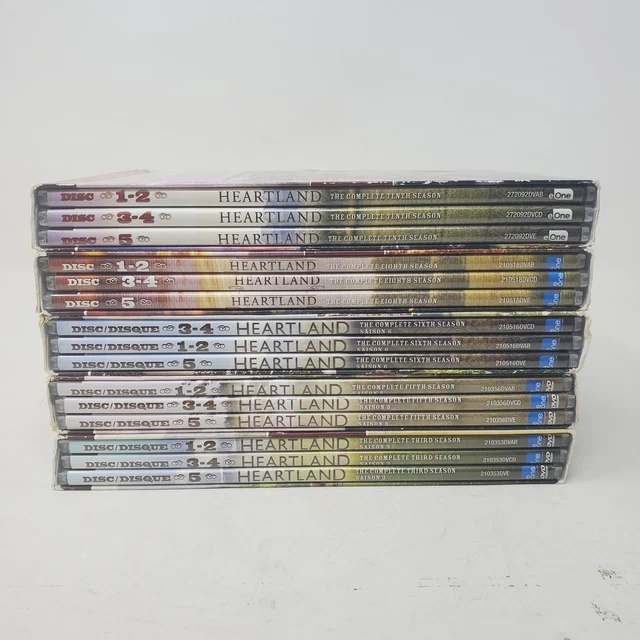 HEARTLAND THE COMPLETE Seasons 3 5 6 8 10 DVD TV Series Collection $55. ...