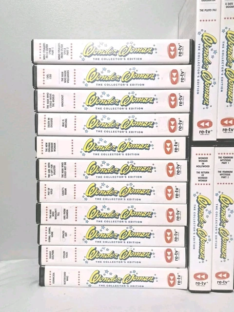 VINTAGE WONDER WOMAN VHS Collectors Edition Lot Of 26 Lynda Carter DC ...